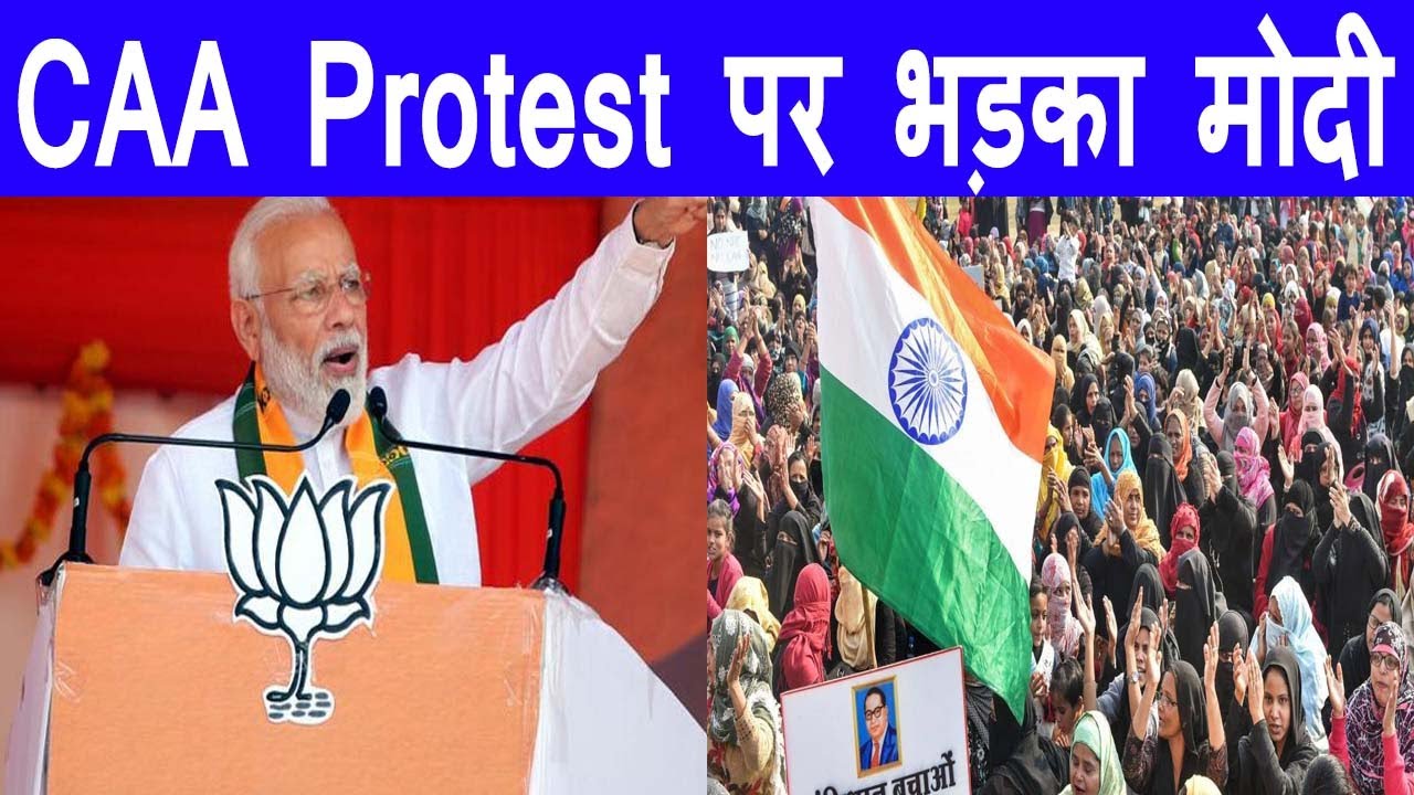 Modi on CAA|PM Modi latest speech 2020 on NRC & CAA protests in Shaheen ...