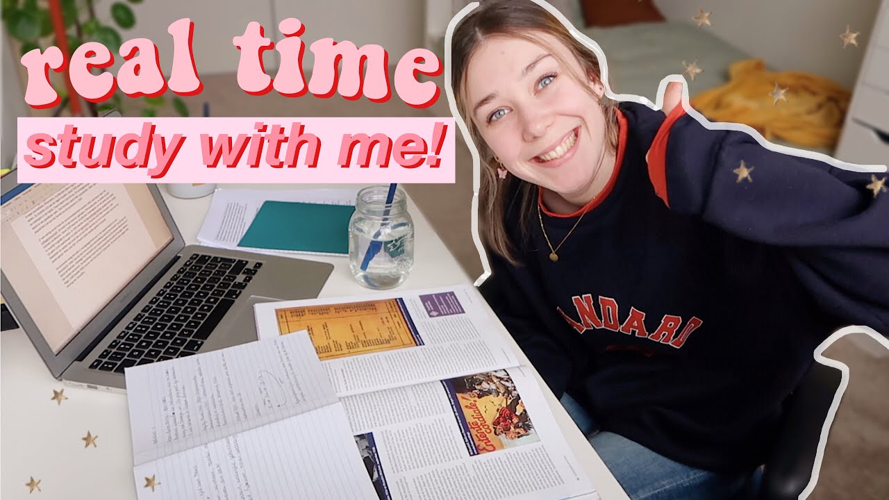 REAL TIME STUDY WITH ME! *1 UUR lang volledige concentratie met de ...