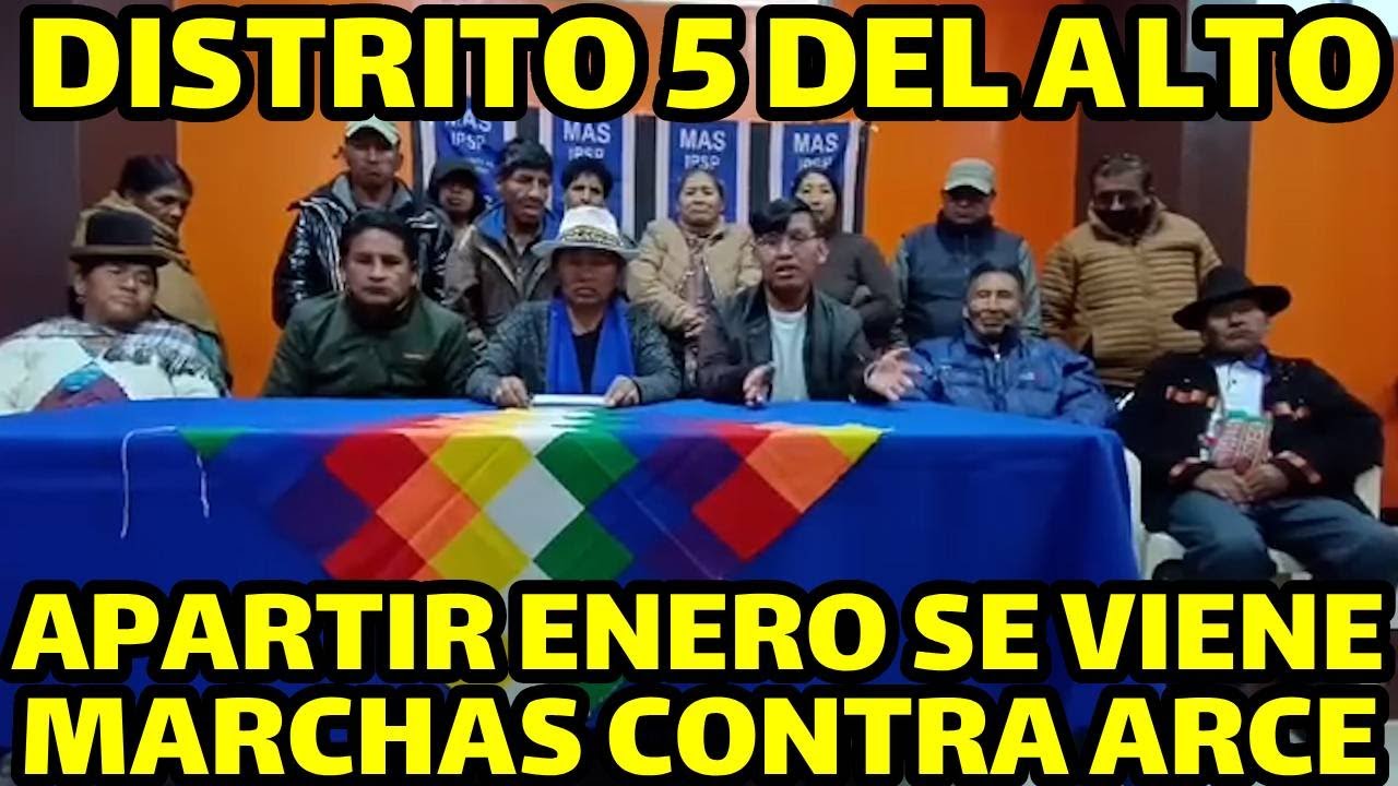 AMPLIADO DEL DISTRITO 5 DE LA CIUDAD DEL ALTO DETERMINARON APOYAR EVO ...