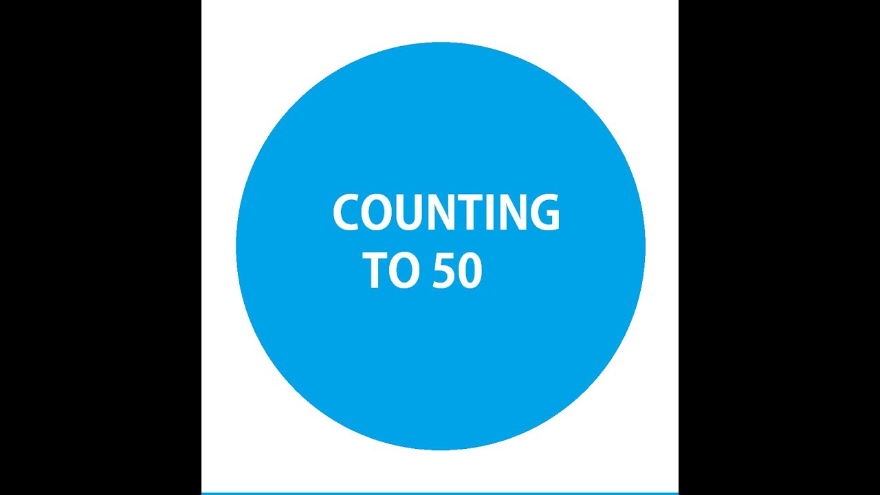 Counting to 50 EYFS And Year 1 National Curriculum - YouTube