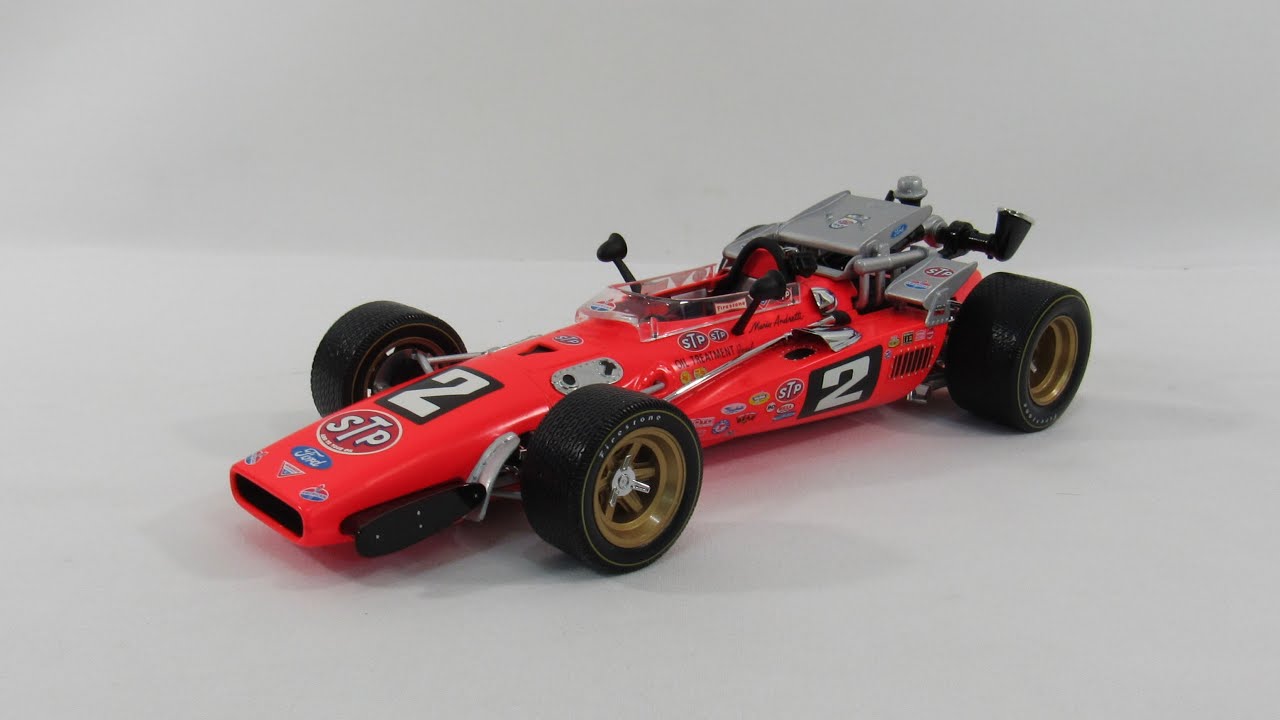 1969 Indy 500 Champion Mario Andretti #2 STP Brawner Hawk Ford ERTL ...