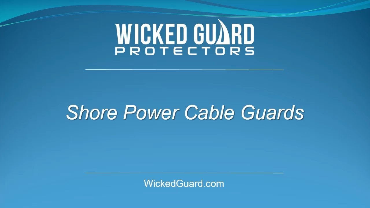 Shore Power Cable Guards for Your Boat - YouTube