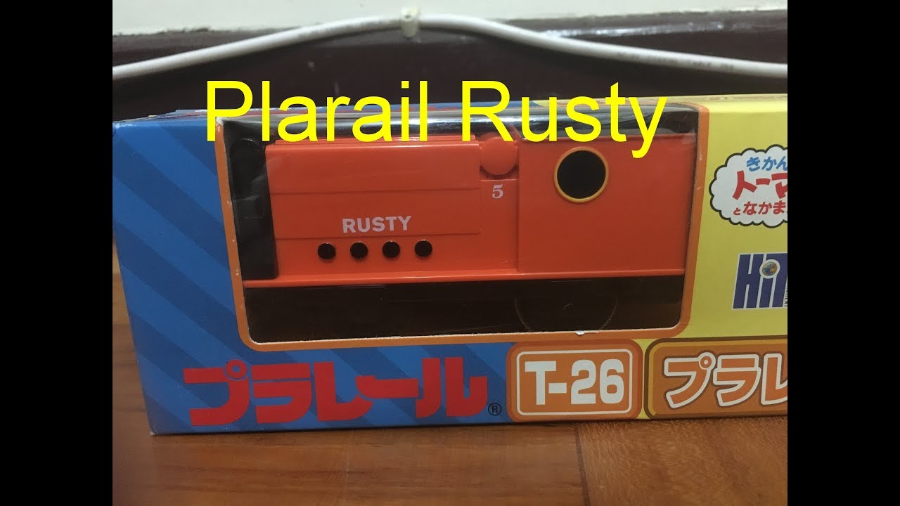 Thomas and Friends Tomy Plarail Rusty (TS-26) unboxing review - YouTube