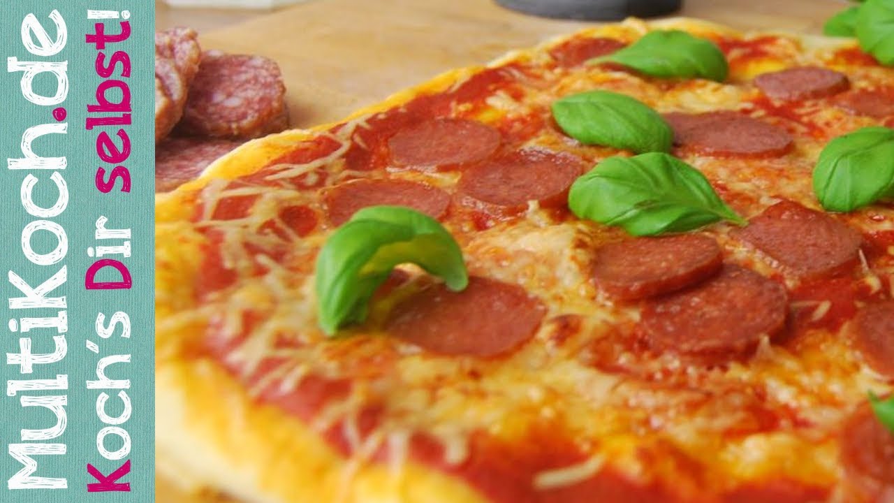 Pizza-Teig und Pizza-Soße selbstgemacht - YouTube