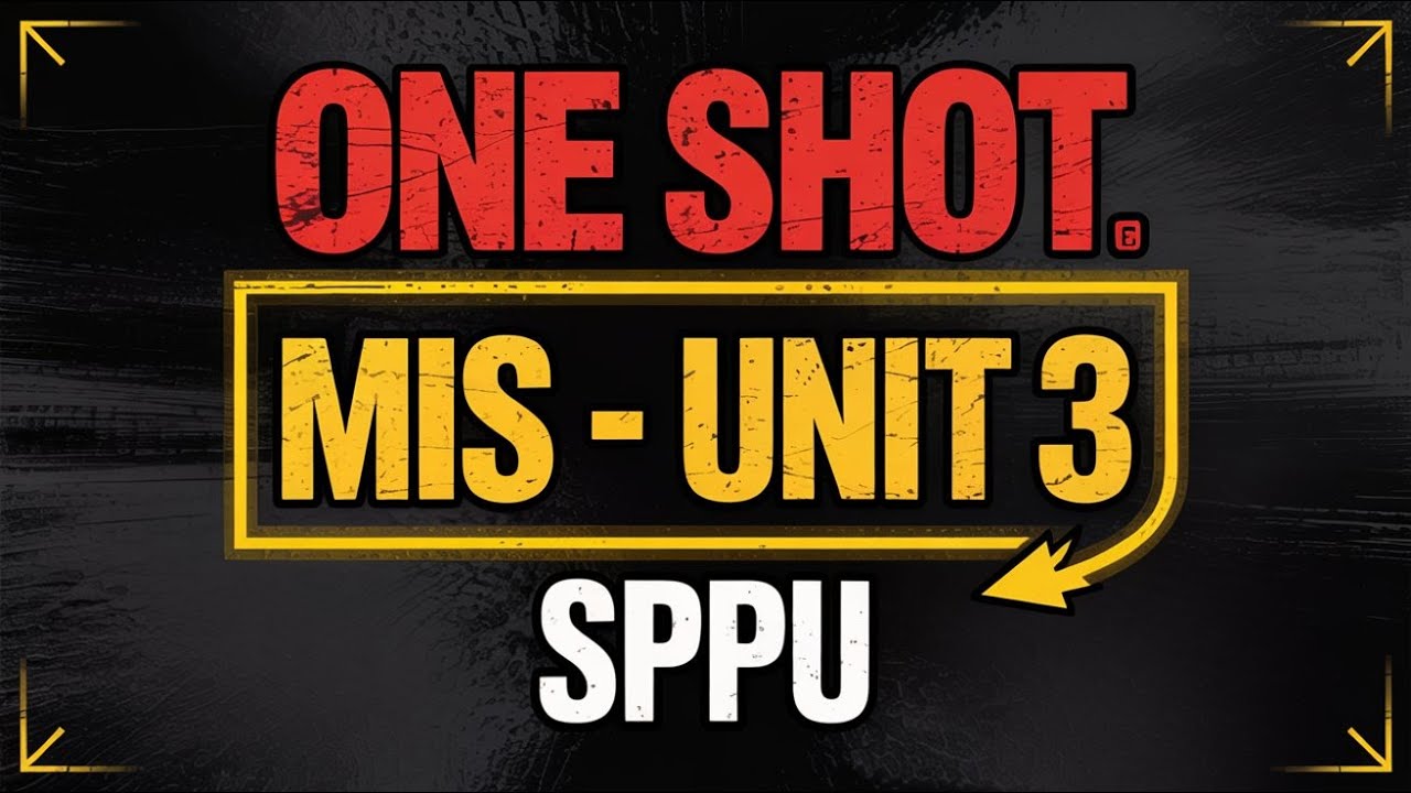 MIS | UNIT 3 | ONE SHOT | SPPU | Information Technology Infrastructure | Endsem | PYQ ...