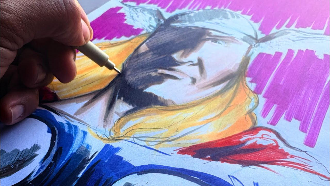 THOR IN ALCOHOL MARKERS TIME-LAPSE - YouTube