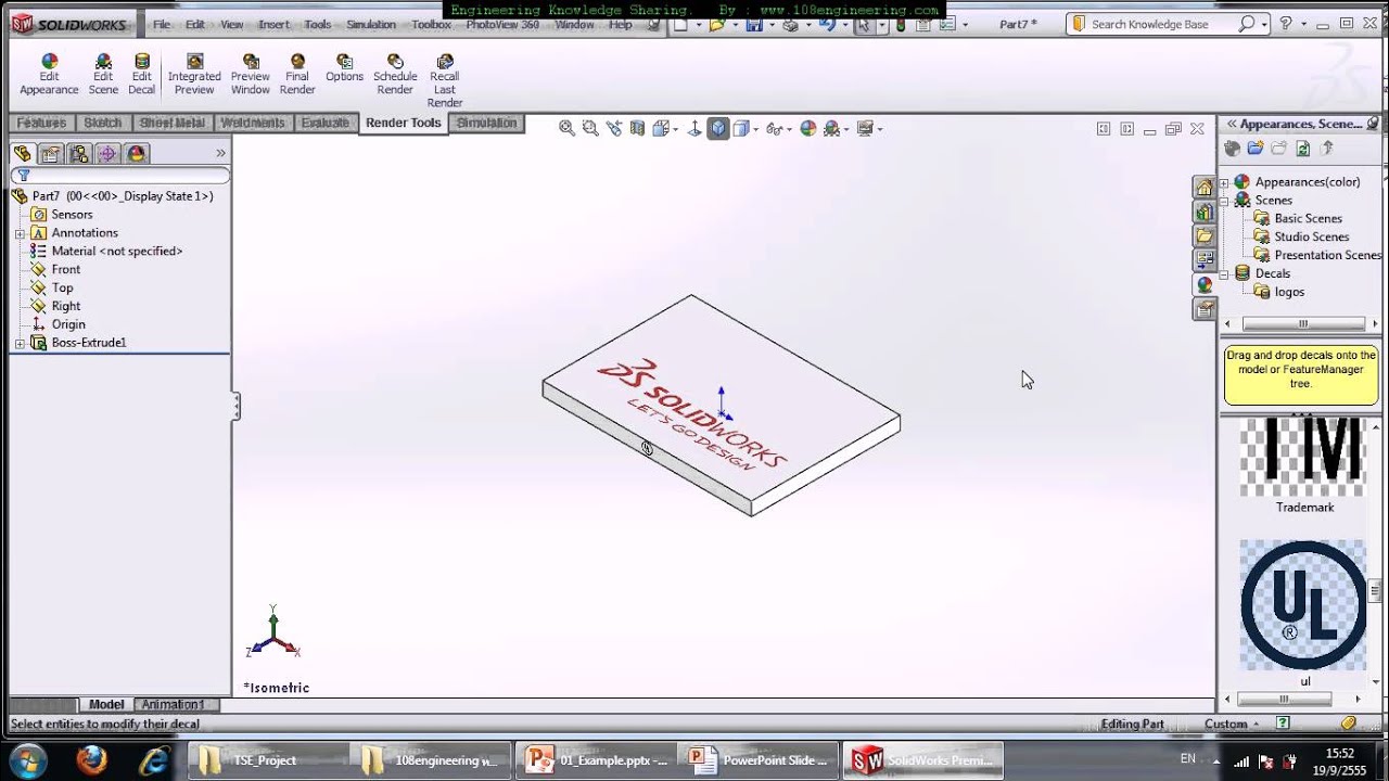 Solidworks 2012 Decals .avi - YouTube