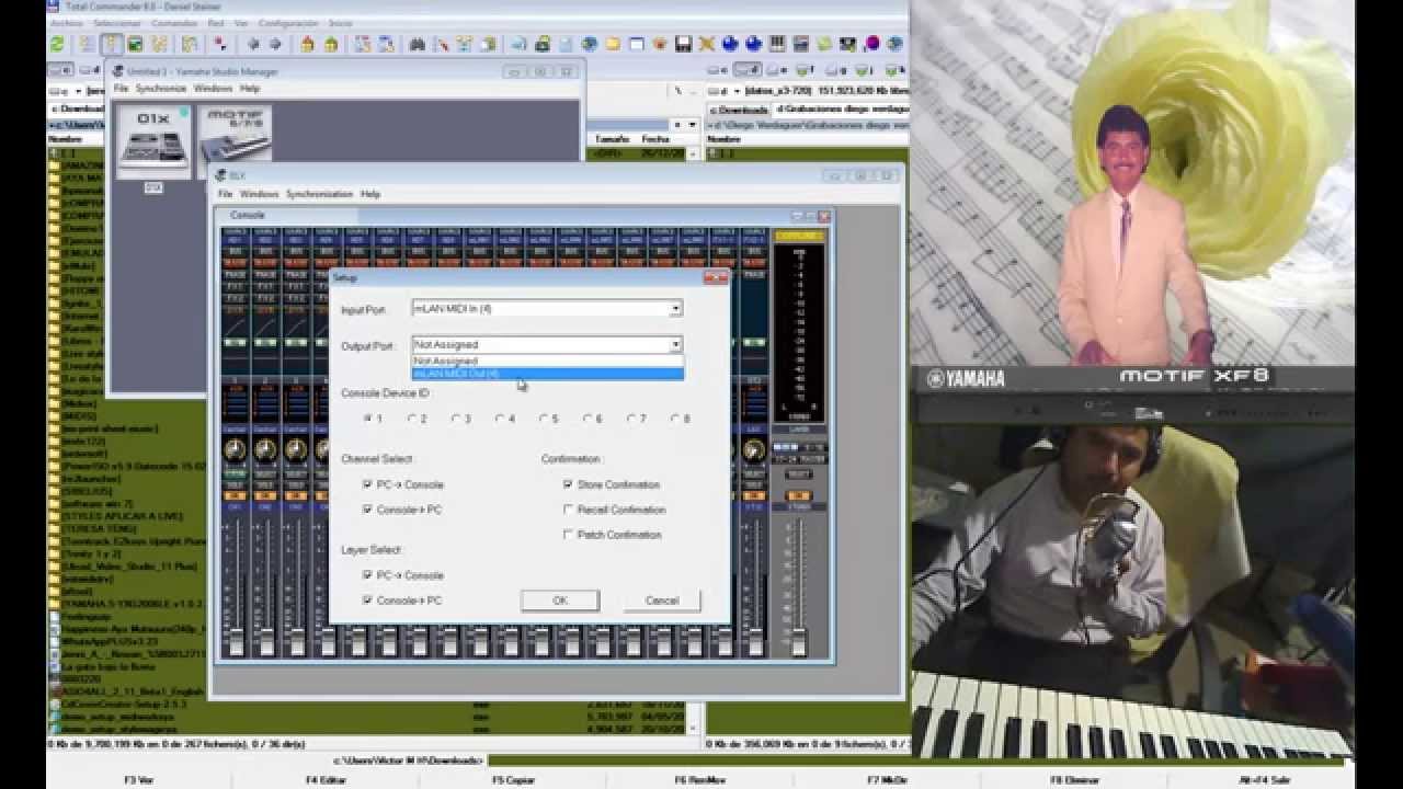 YAMAHA 01x Interactuando con la Mezcladora Virtual - YouTube