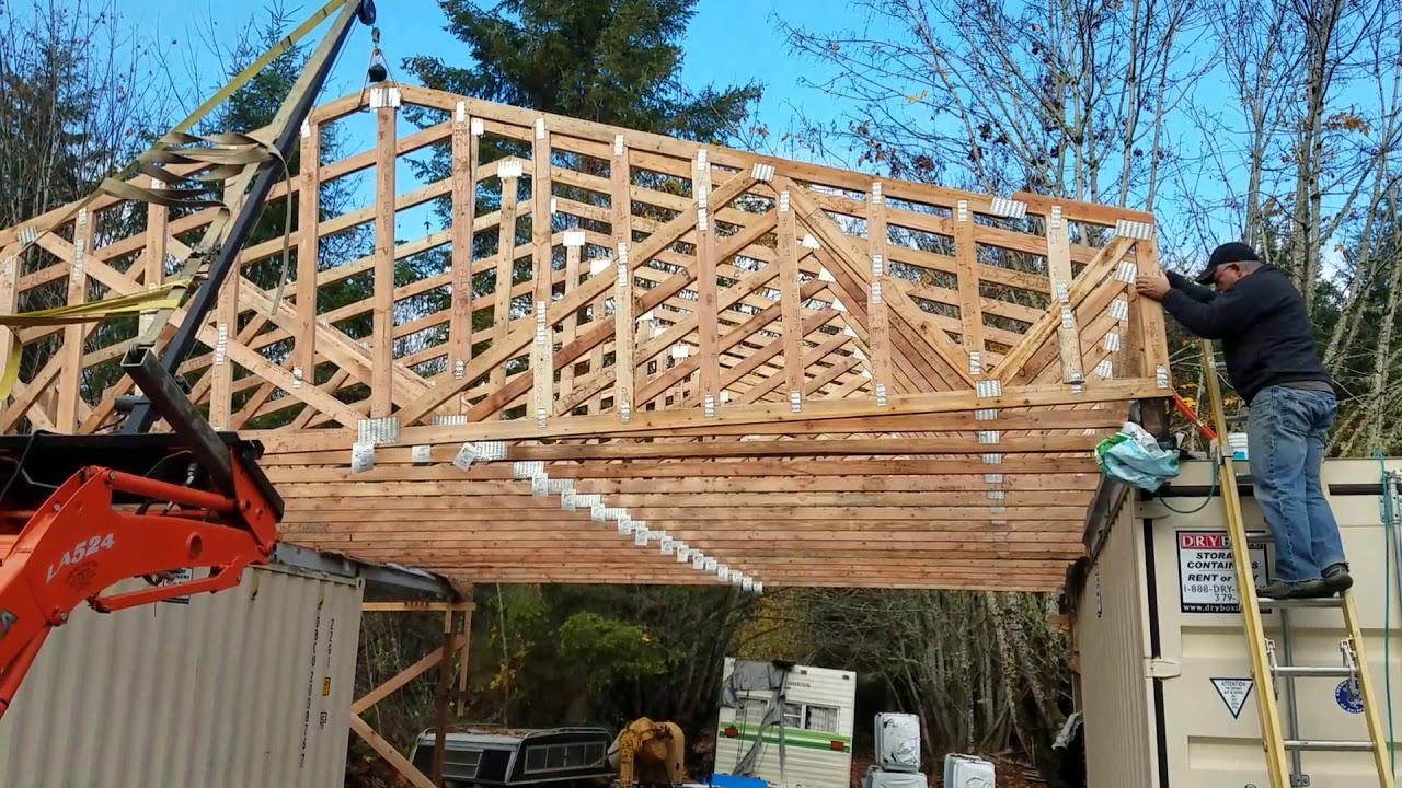 Setting trusses 848 84 MB - YouTube