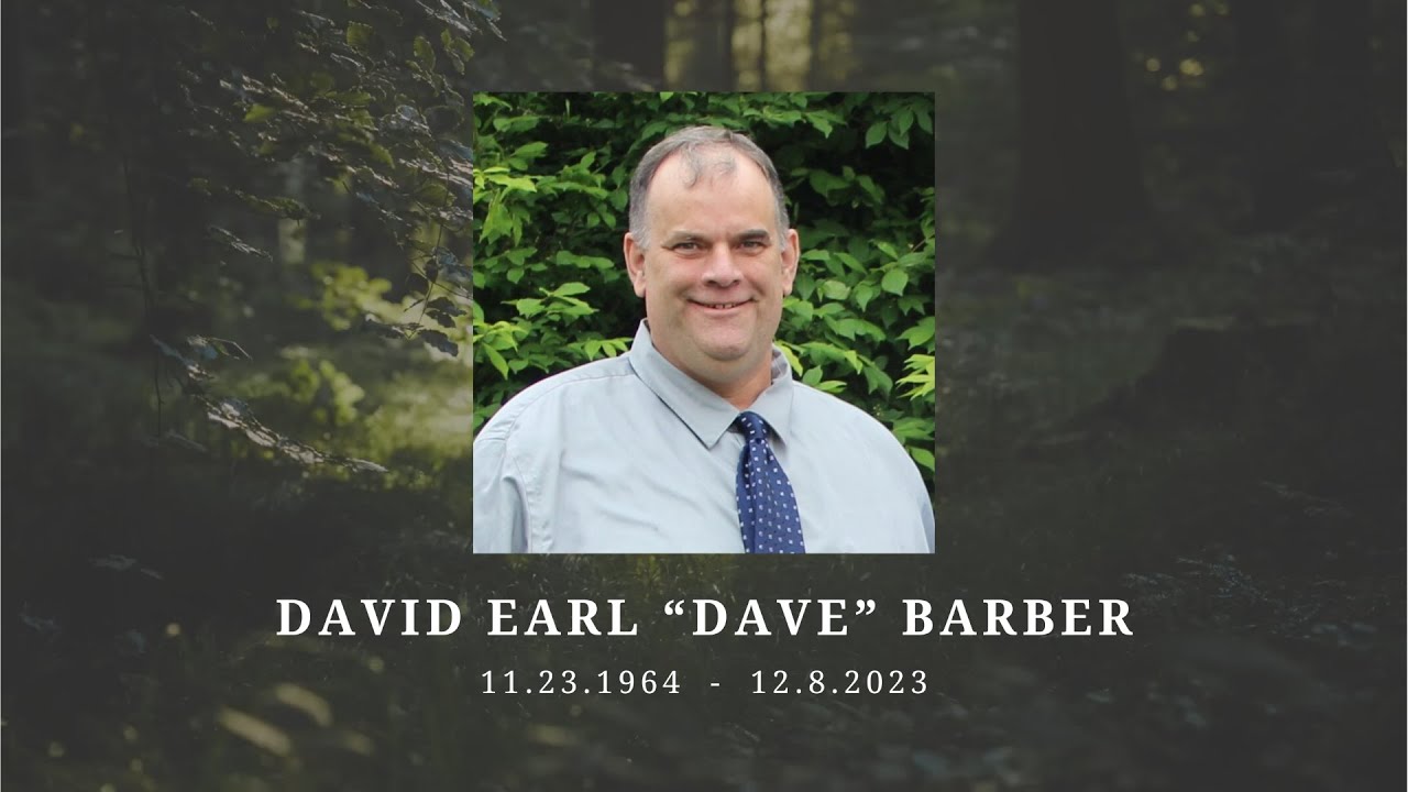 Funeral Service of David E. Barber - YouTube