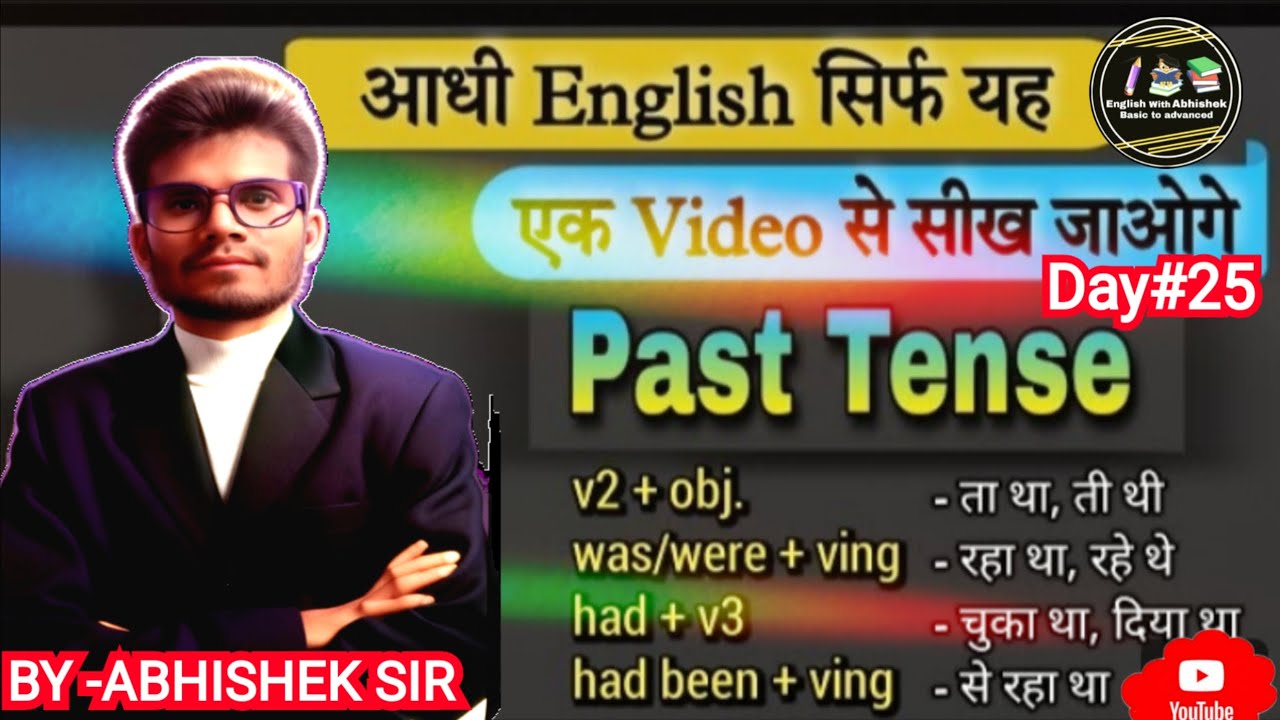 Day 25 Past Tense in Spoken English | Past Tense in full Detail ...