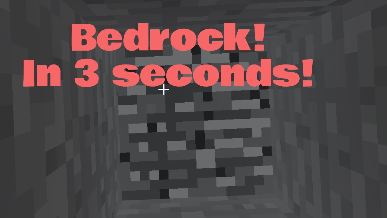 Minecraft Classic Speedrun || Reach Bedrock in 3 seconds - YouTube