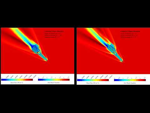 Masten Space Systems comparison between baseline launch vehicle and new design