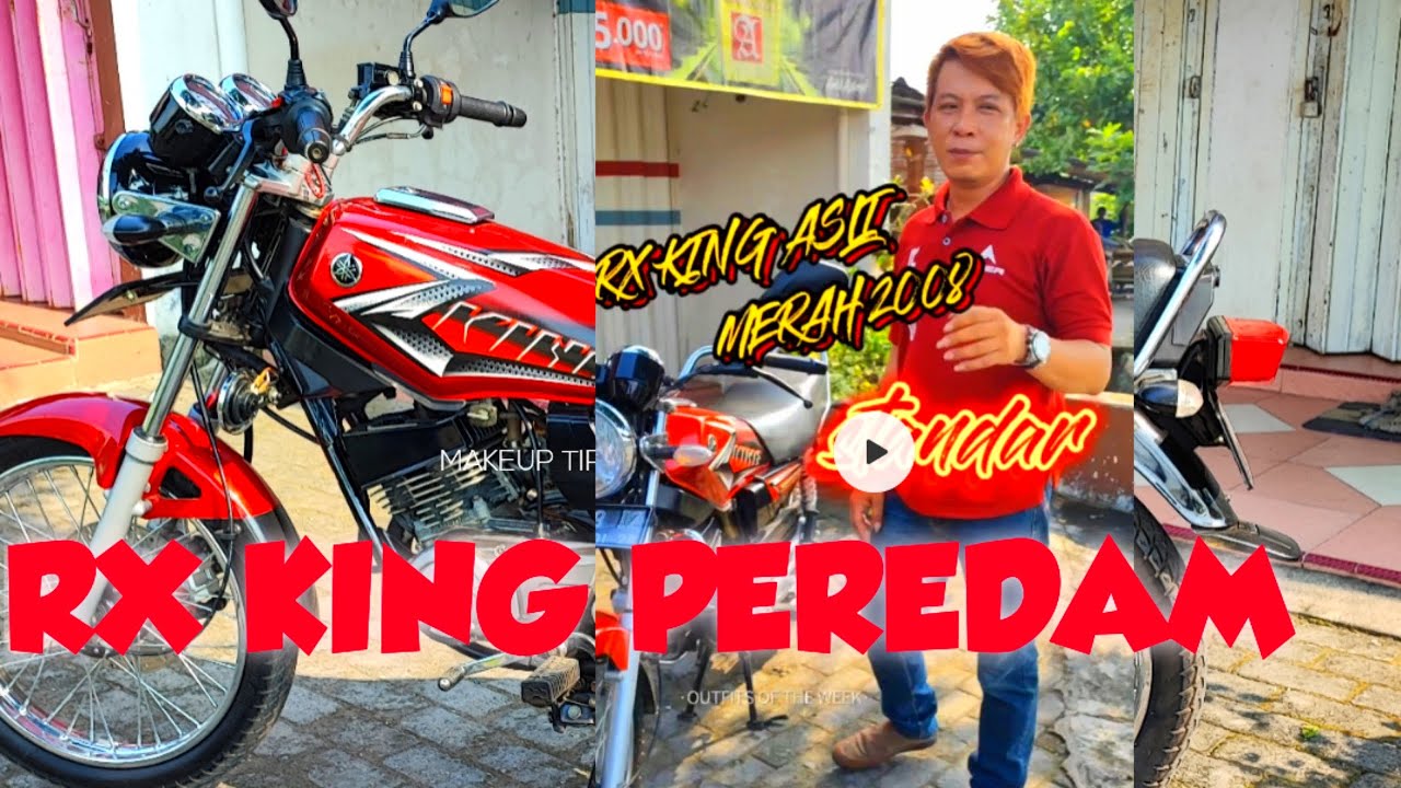 RX KING PEREDAM ASLI MERAH 2008,🆘YG ASLI ADA BADAGNYA HH..♨️ - YouTube