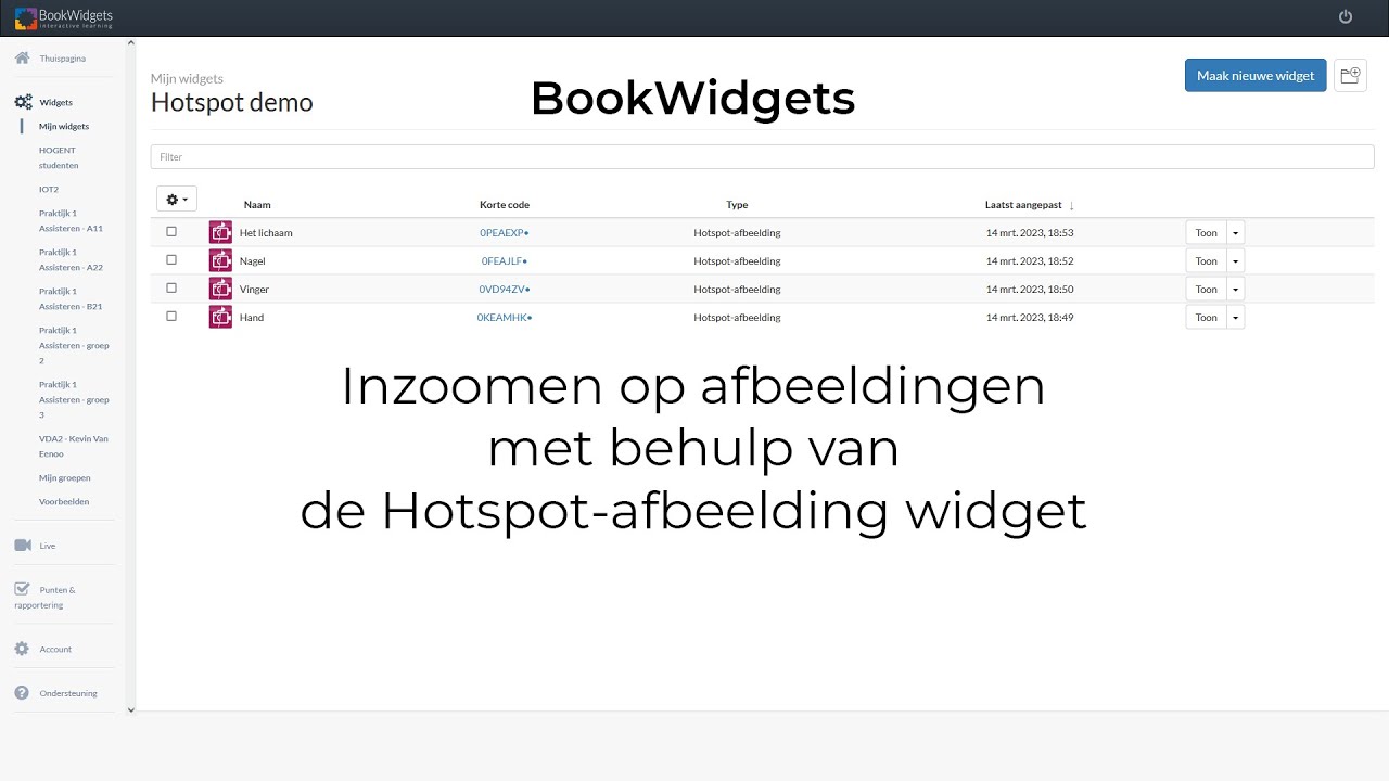 Inzoomen op afbeeldingen met behulp van de Hotspot-afbeelding widget ...