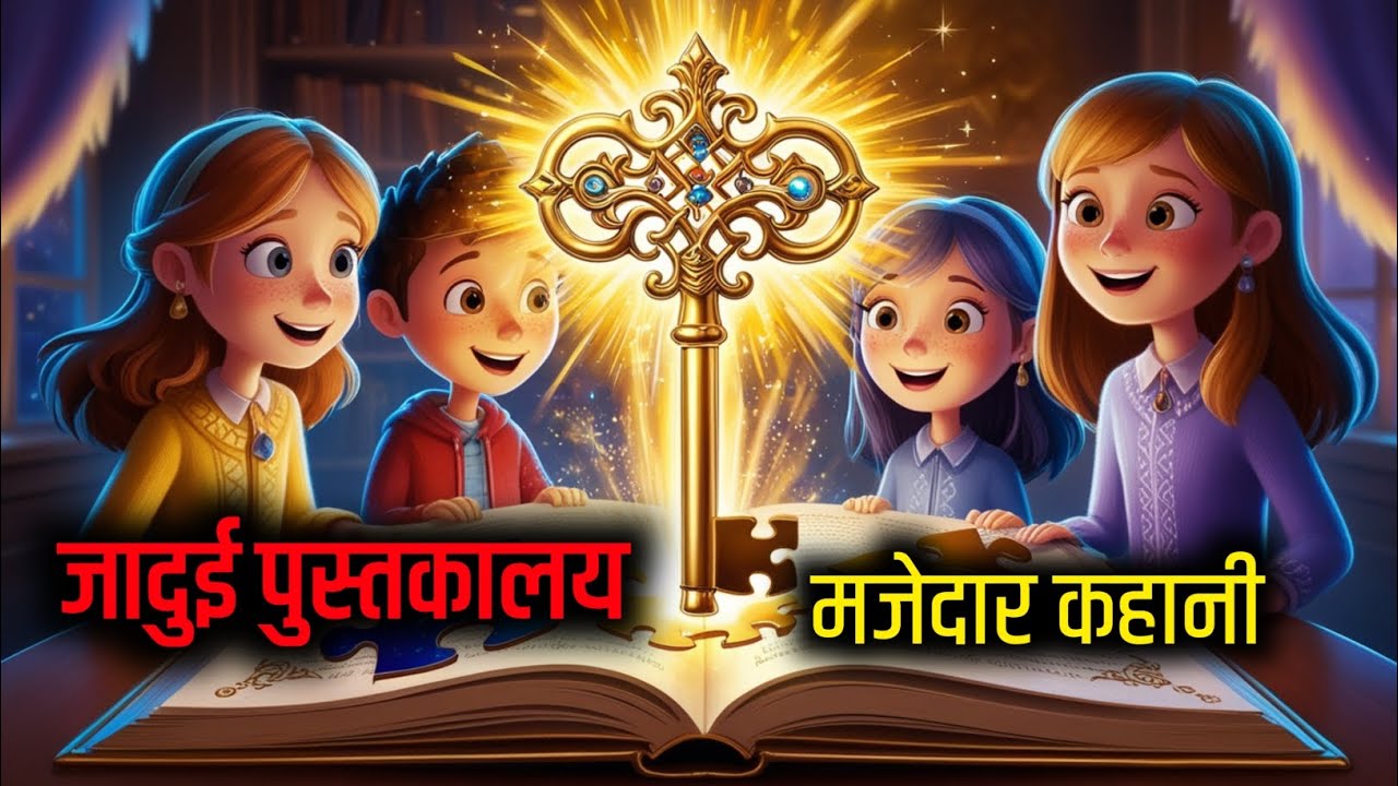 जादुई पुस्तकालय 🤩 | Magical Library | Moral Story | New Kids Cartoon ...