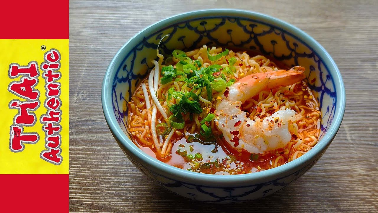Thai Authentic Sriracha Shrimp Ramen – USA — Instant Noodle Recipe Time ...