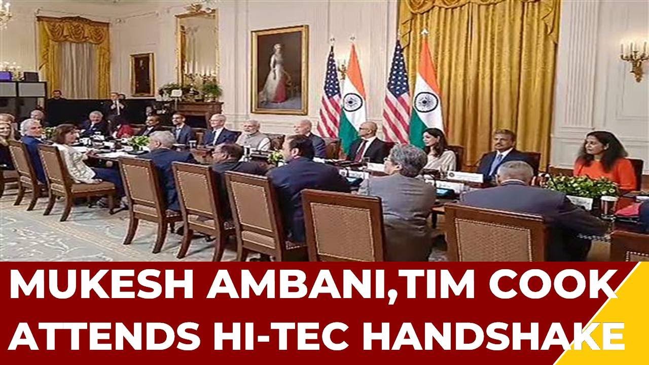 Mukesh Ambani, Sundar Pichai, Tim Cook Attend Technology Handshake ...