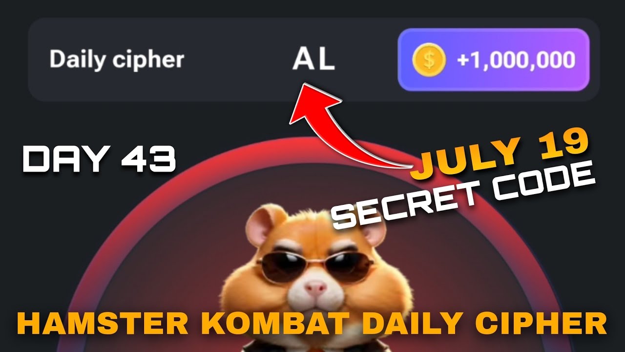 JULY 19 HAMSTER KOMBAT DAILY CIPHER MORSE CODE DAY 43 - YouTube