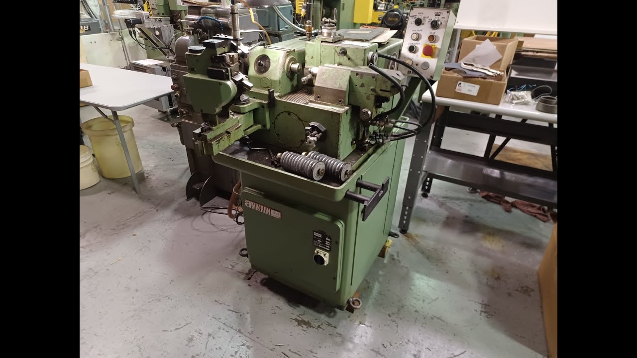 Mikron A21/1 Automatic Gear Hobber with Auto Loader - YouTube