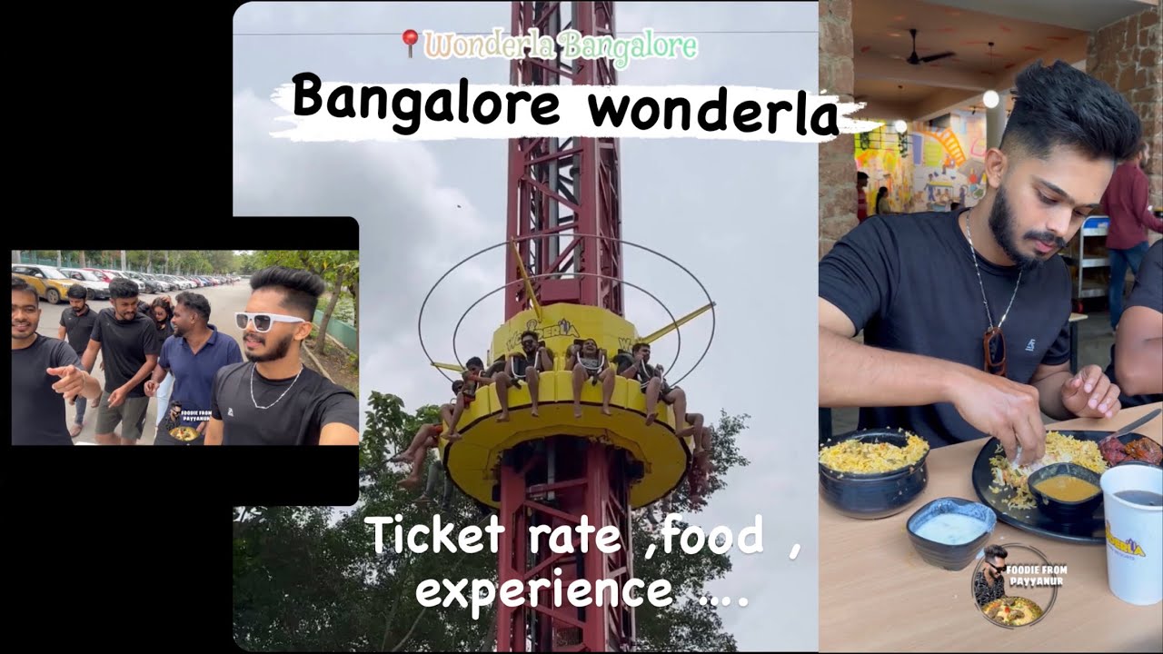 Bangalore wonderla vlog ️ ticket rate 😳 food 🗑️ - YouTube