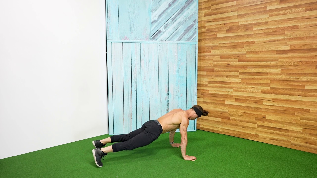 Tall Plank to Alternating Toe Touch - YouTube