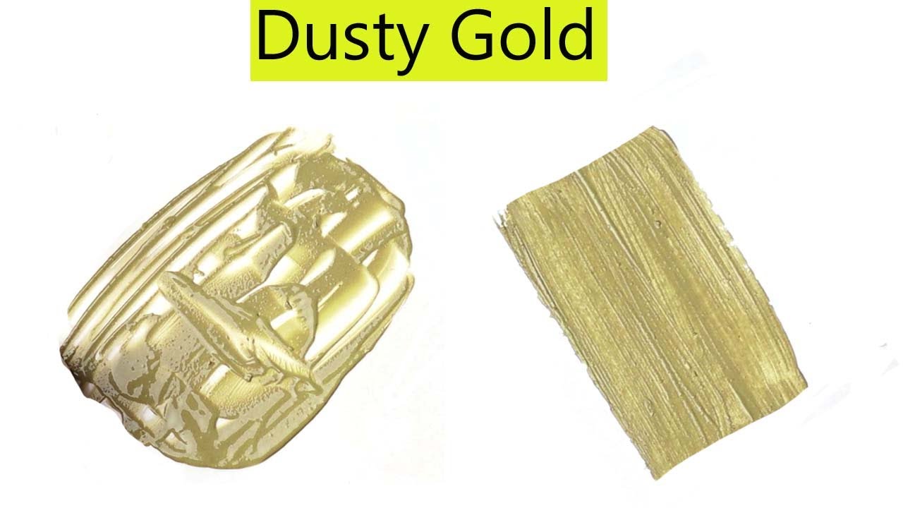 Dusty Gold Color - How To Make Dusty Gold Color - Color Mixing Video ...