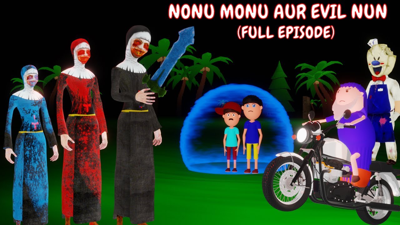 NONU MONU AUR EVIL NUN (FULL EPISODE) | GULLI BULLI | NONU MONU CARTOON ...