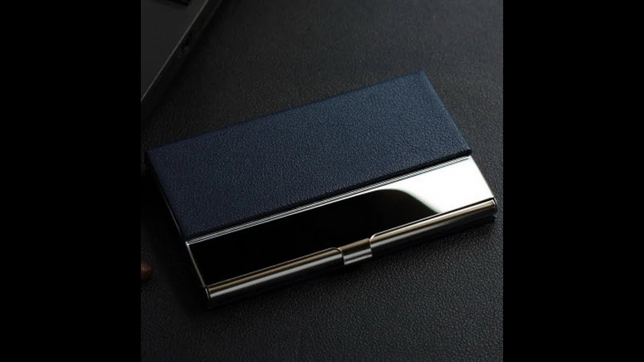 Personalized Business Card Holder in Text Handwritten Logo Laser ...
