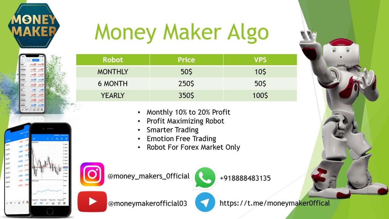 MONEY MAKER ROBOT TRADING ] ALGO TRADING ] FOREX - YouTube