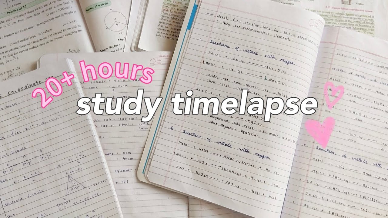 20 Hours Study Timelapse *Study Motivation* - YouTube