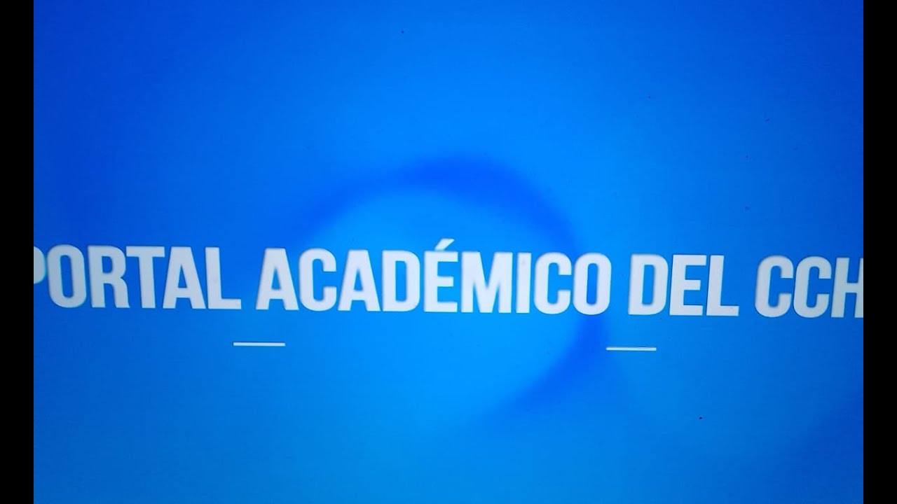 #InformeCCH2025 | Portal Académico del CCH - YouTube