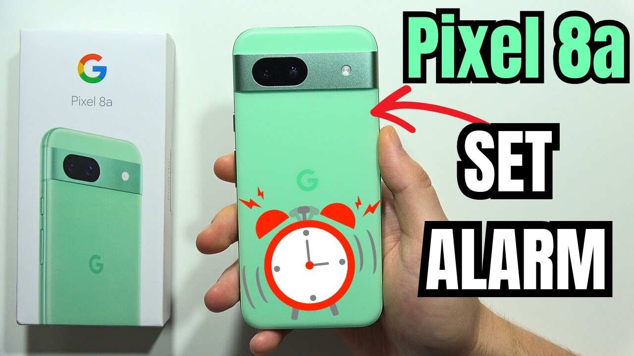Google Pixel 8a: How to Set Alarm - Set Up Alarm Clock #pixel8a - YouTube