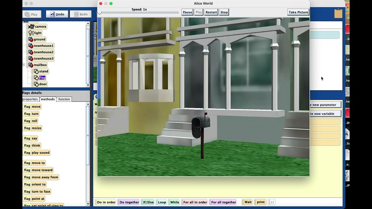 Programming in Alice - Mailbox - YouTube