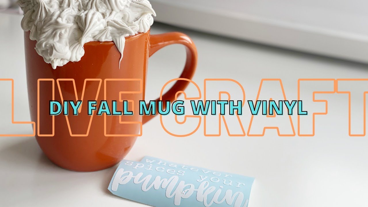DIY Fall Pumpkin Dollar Store Mug - LIVE HANGOUT - YouTube