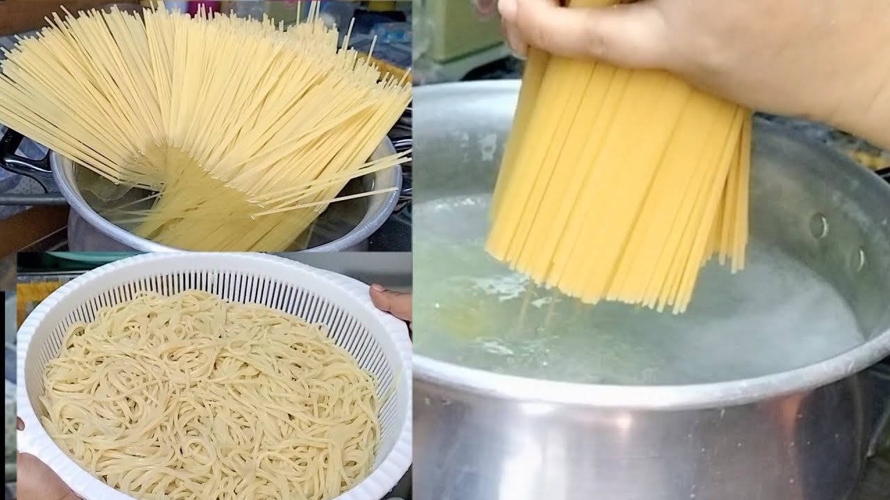 Tamang pagluto ng spaghetti noodles/How to cook spaghettii pasta ...