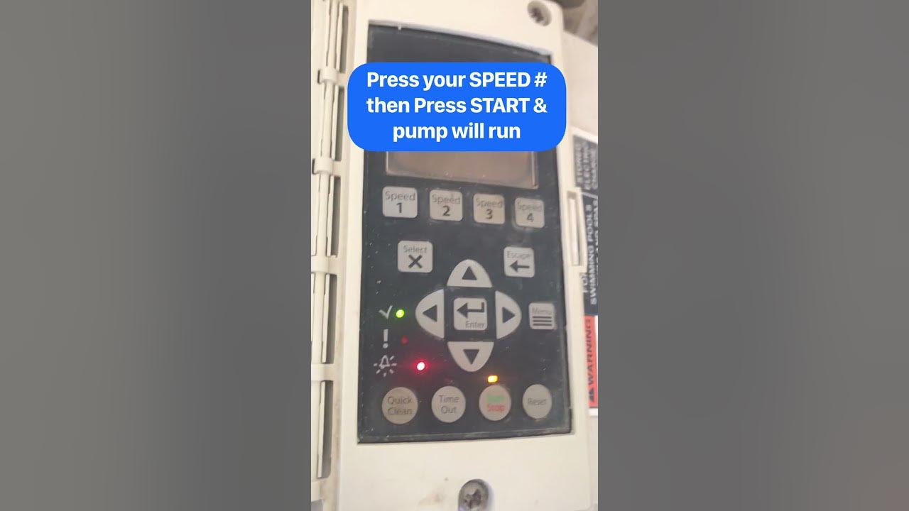 How to set Intelliflo pump to run manually - YouTube
