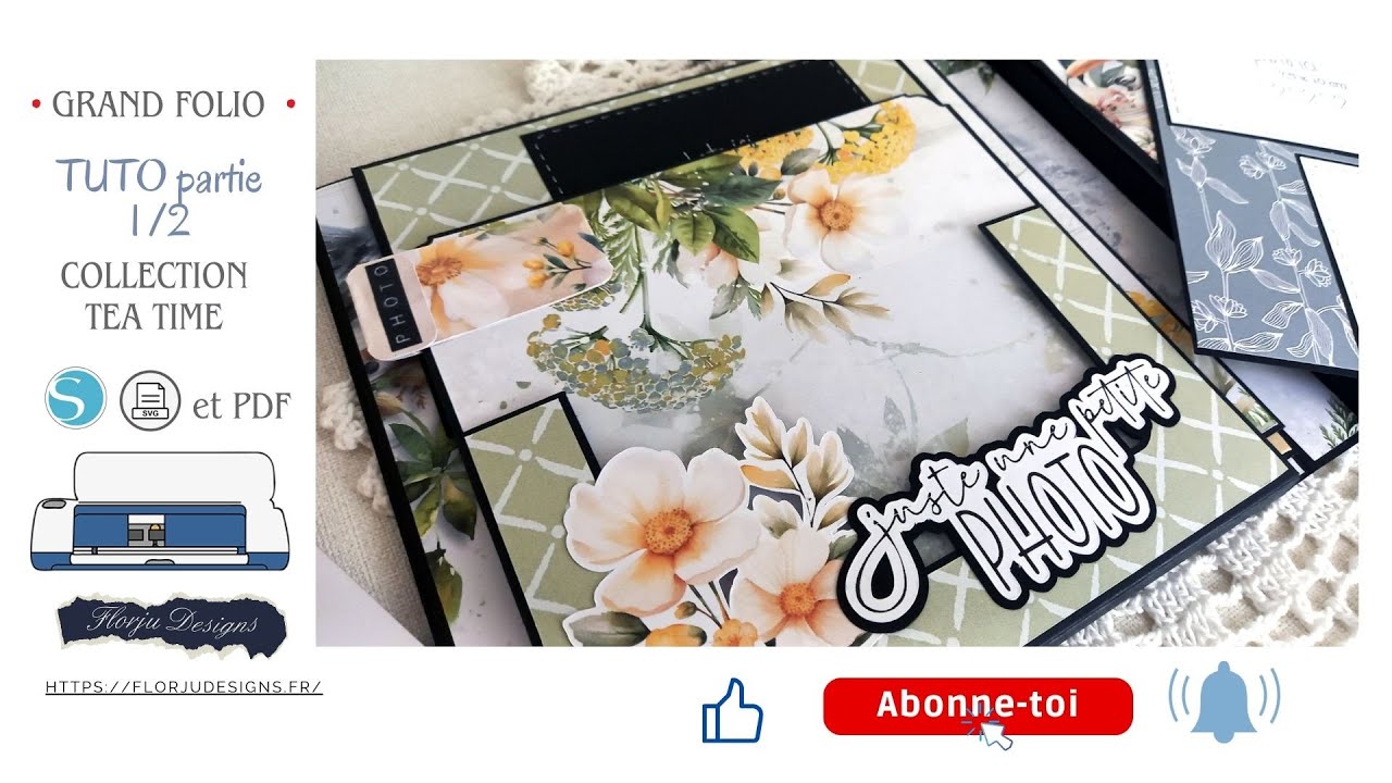 TUTO part.1/2 Grand FOLIO Tea Time #scrap #scrapbook #scrapbooking ...