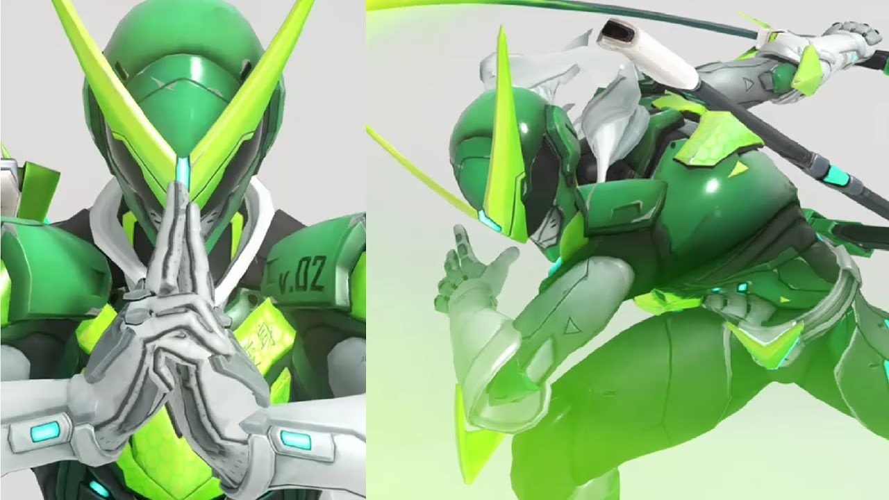 Overwatch Genji SENTAI Skin Gameplay - YouTube