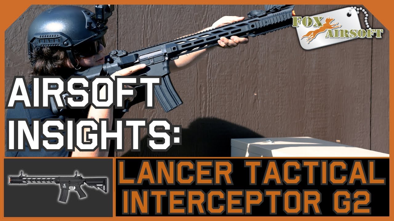 Lancer Tactical M4 Interceptor Gen 2 Airsoft Gun | Fox Airsoft - YouTube
