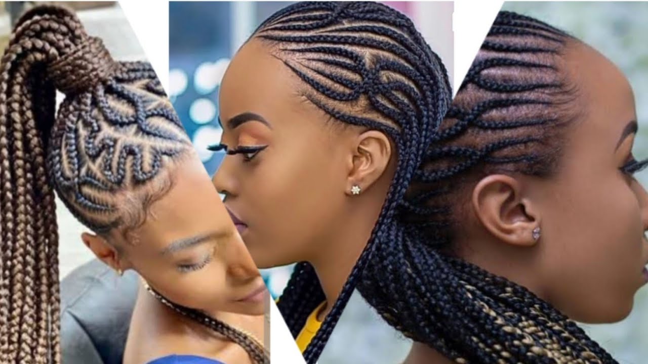 Most Creative and trending cornrows hairstyles for African black women ...