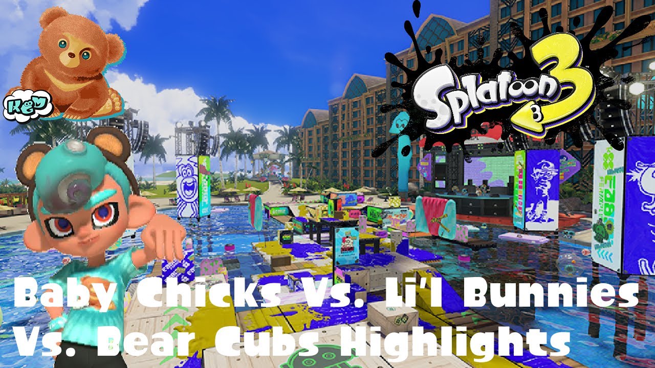 Splatoon 3 Baby Chicks Vs. Li'l Bunnies Vs. Bear Cubs Highlights - YouTube