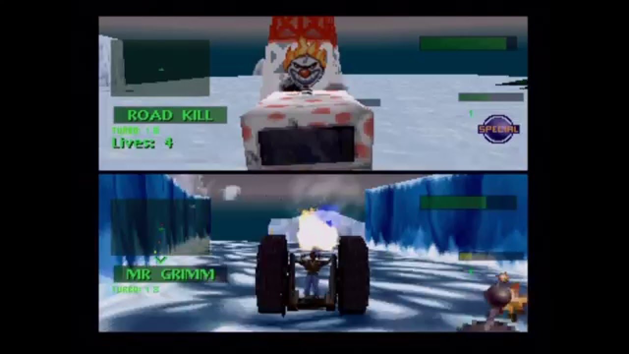 Twisted Metal 2, Sweet Tooth & Axel Co-op Playthrough (Hard) - YouTube
