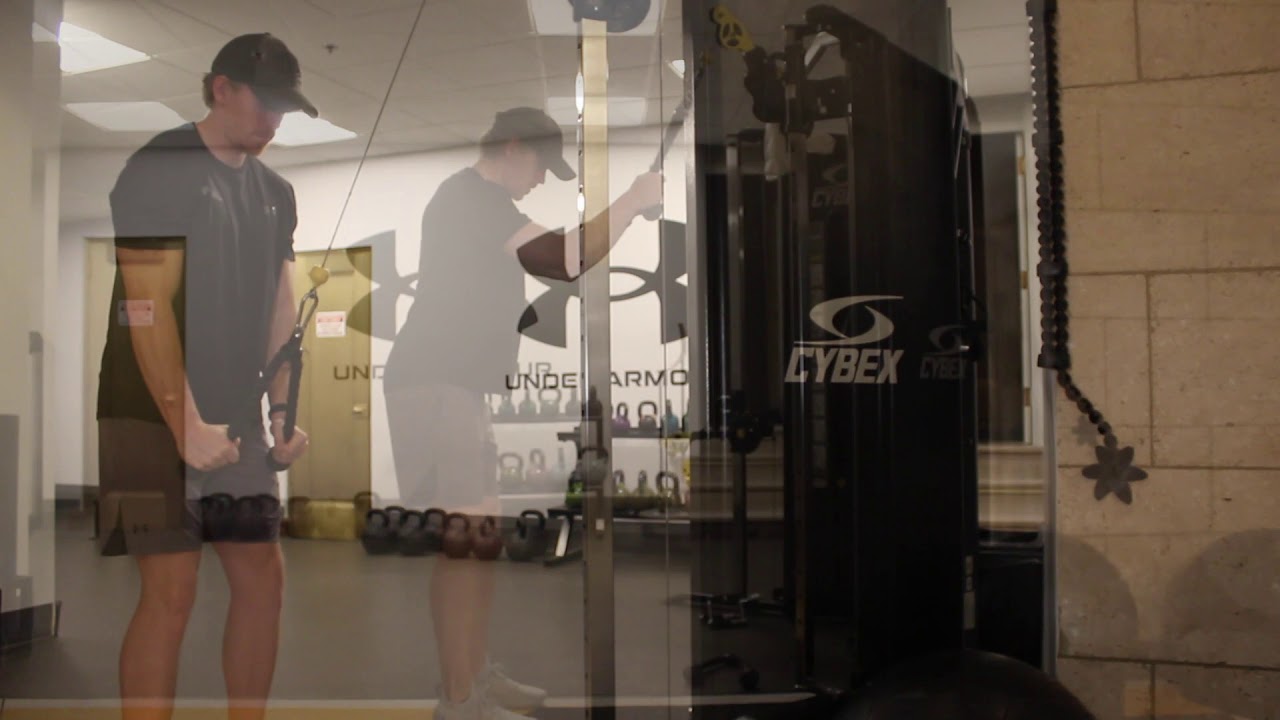 Cable Column Tricep pulldown - YouTube