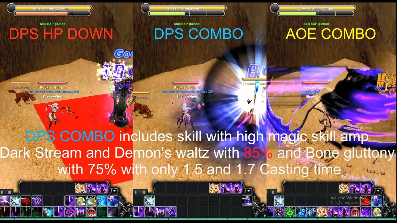 CABAL ONLINE (PH) DPS COMBO DM (Damage Per Second/Skill) SKill Set for ...