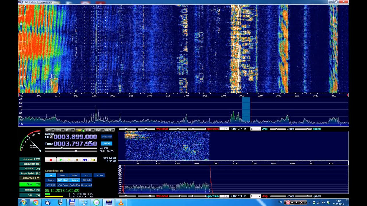 EA3JE (Барселона) на 80 метрах (SDR RTL2832U + upconverter + active ...