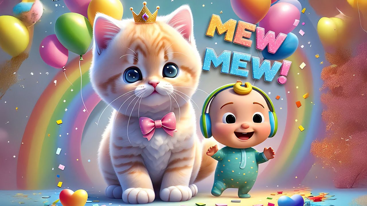 Meow Meow FUN 🐱 Cutest Kitty Cat Song | CoComelon Nursery Rhymes & Kids ...