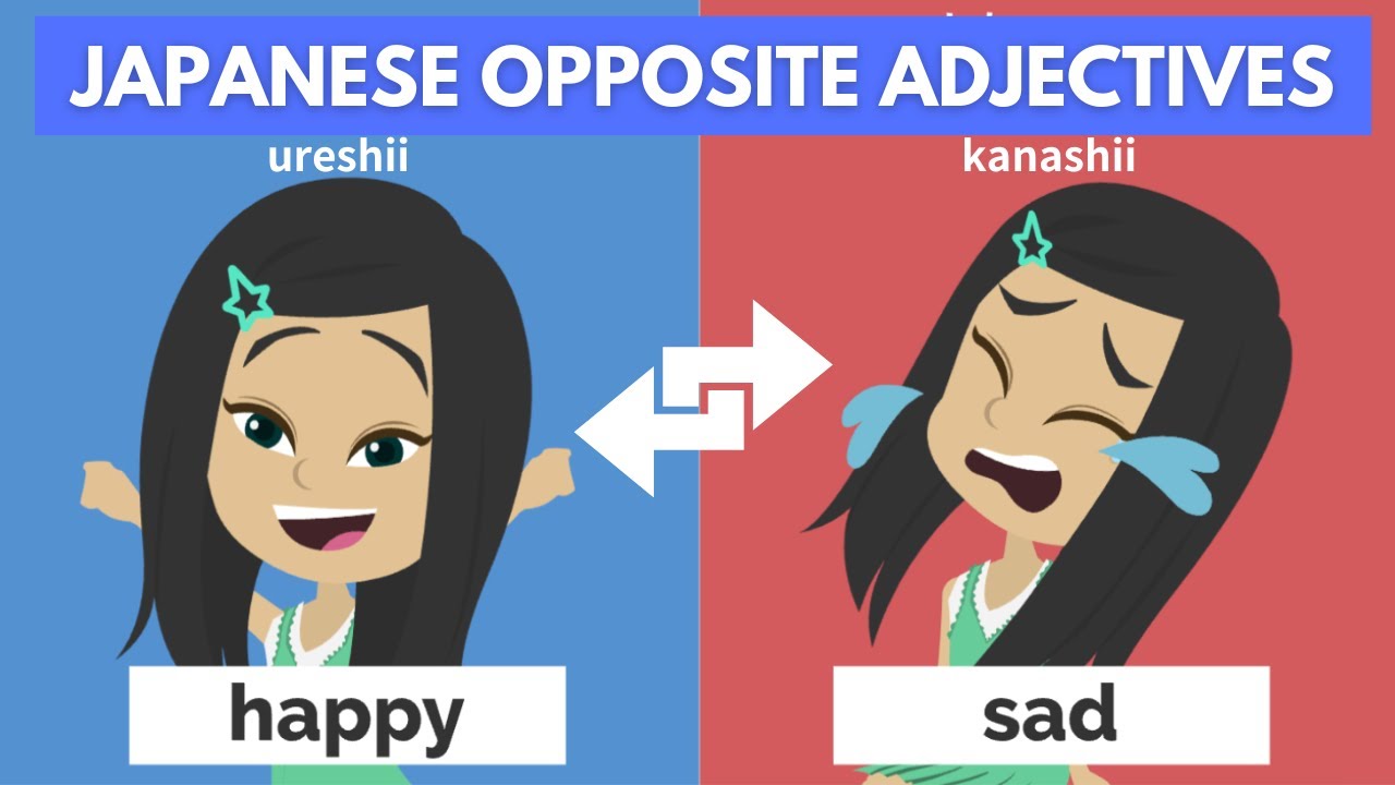 Learn Japanese Opposite Adjectives with Fun Animations - YouTube