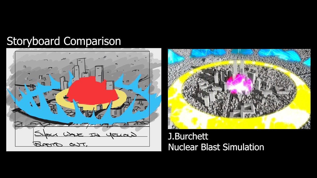 Blast Simulation Storyboard Comparison - YouTube