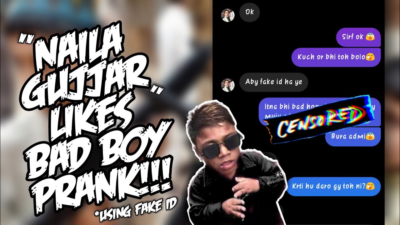 I LIKE BAD BOY'S PRANK ON PAKISTANI BOY's USING FAKE ID | TEXT PRANK BY ...